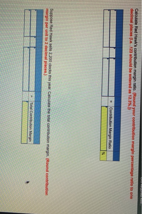 Solved M5-16 Calculating Unit Contribution Margin and | Chegg.com