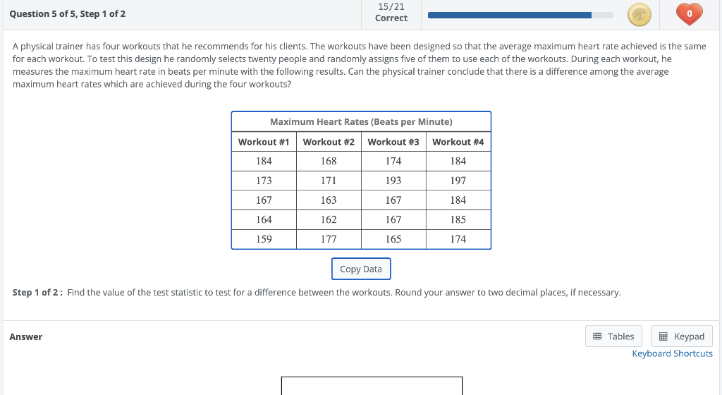 Solved Step 2 of 2: Make the decision to reject or fail to | Chegg.com