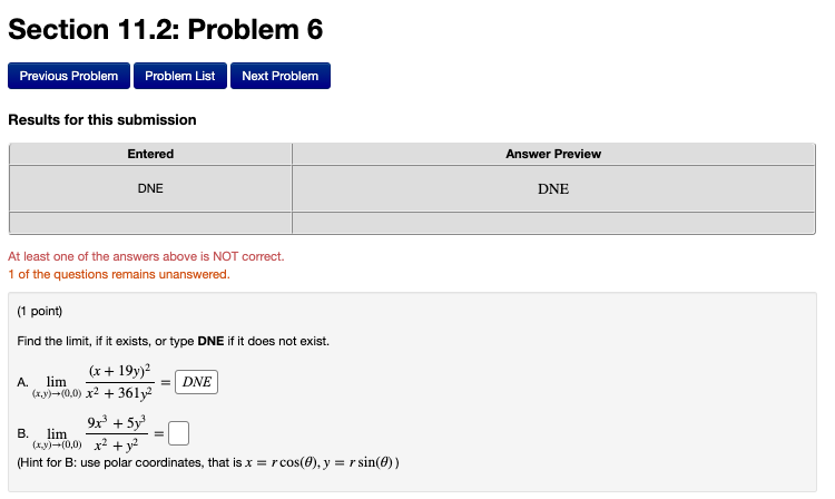 Solved Section 11.2: Problem 6 Previous Problem Problern | Chegg.com