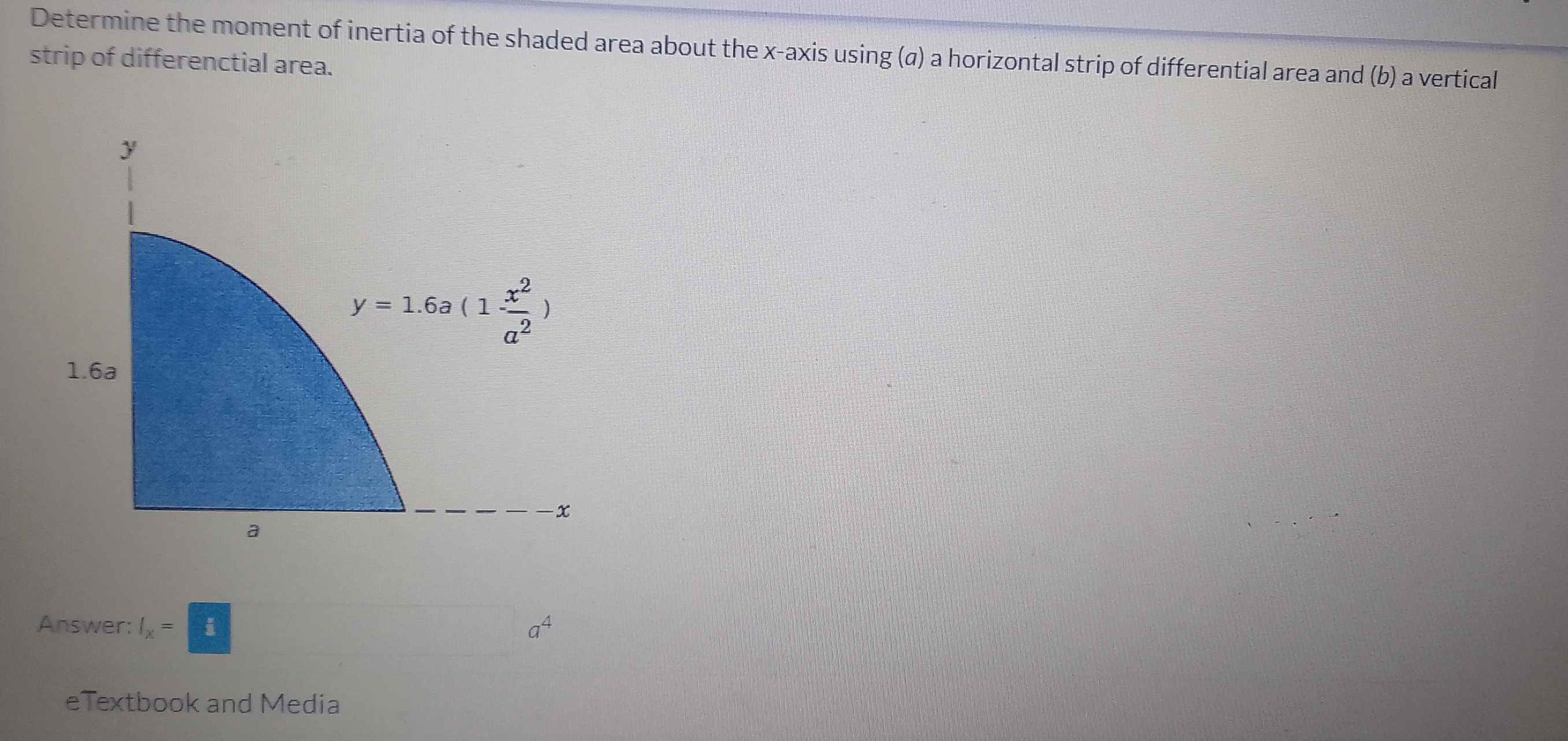 Solved Determine the moment of inertia of the shaded area | Chegg.com