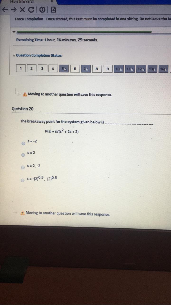 Solved Blackboard + → XC Force Completion Onca started this | Chegg.com