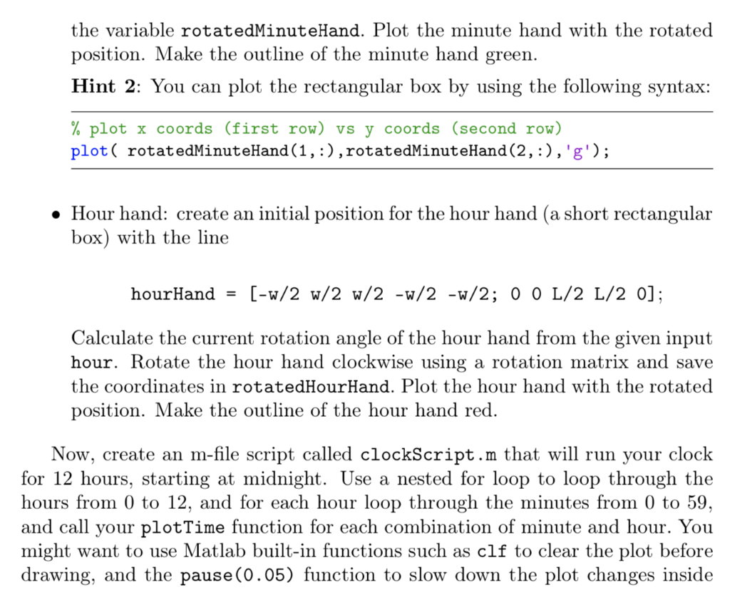 Solved Please help me with this Matlab problem! I have some | Chegg.com