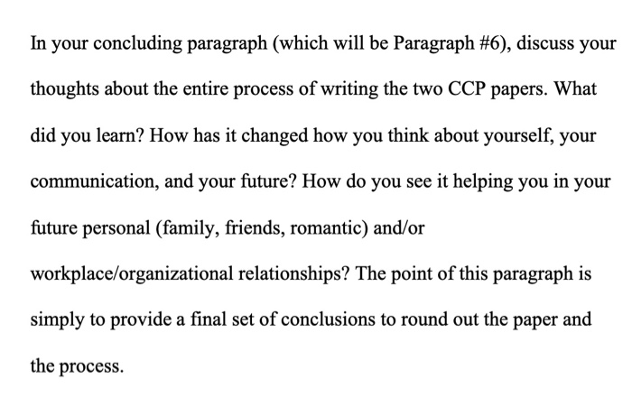 Solved Write a well organized paragraph or two addressing | Chegg.com