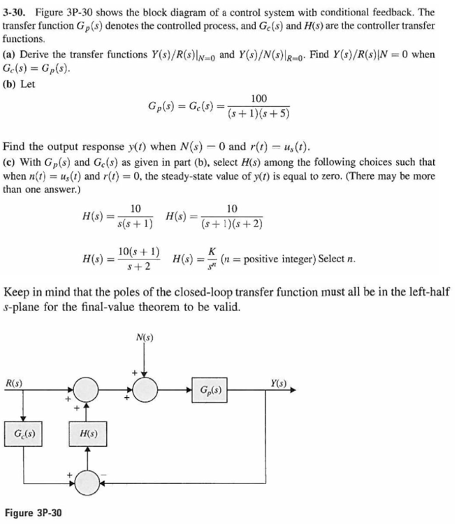 Solved 3-30. ﻿Figure 3P-30 ﻿shows the block diagram of a | Chegg.com