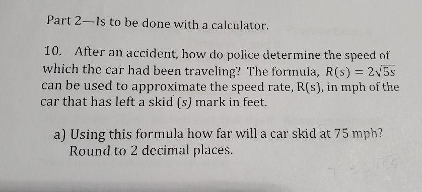 Solved Part 2—Is to be done with a calculator. 10. After an | Chegg.com