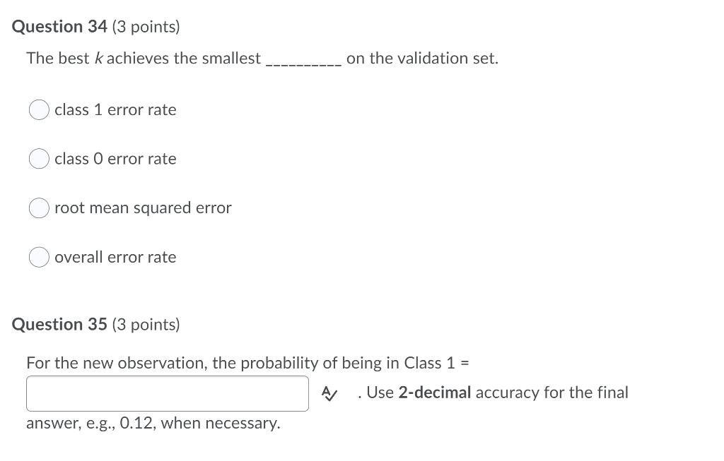 Solved [Chapter 9] k-Nearest Neighbors for Classification In | Chegg.com