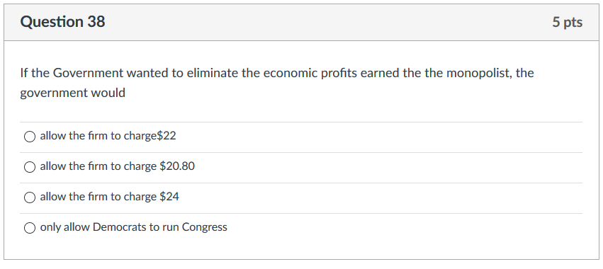 Solved Question 37 5 pts Figure 15-6 Price and cost (dollars | Chegg.com