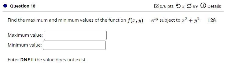 Solved Find the maximum and minimum values of the function | Chegg.com