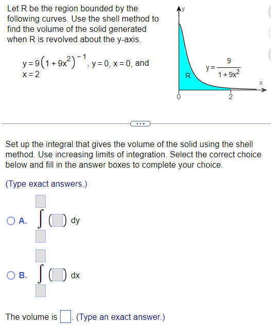 Solved Let R be the region bounded by the following curves. | Chegg.com