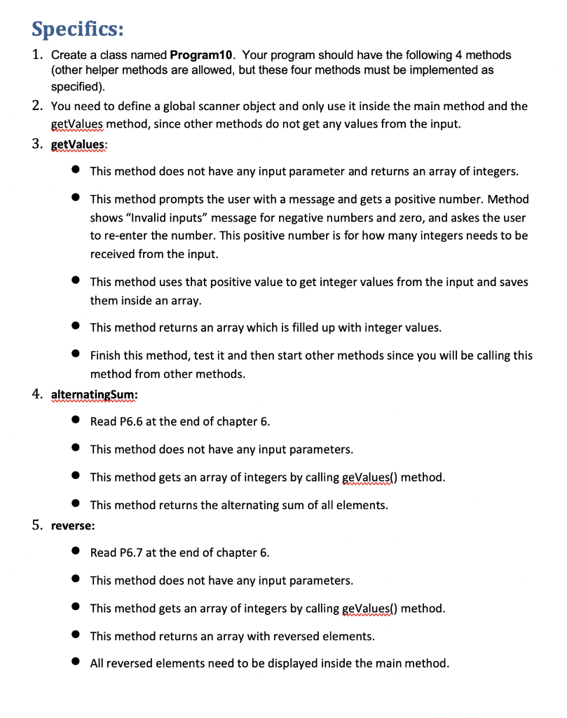 Outcomes: • Implement methods for working with | Chegg.com