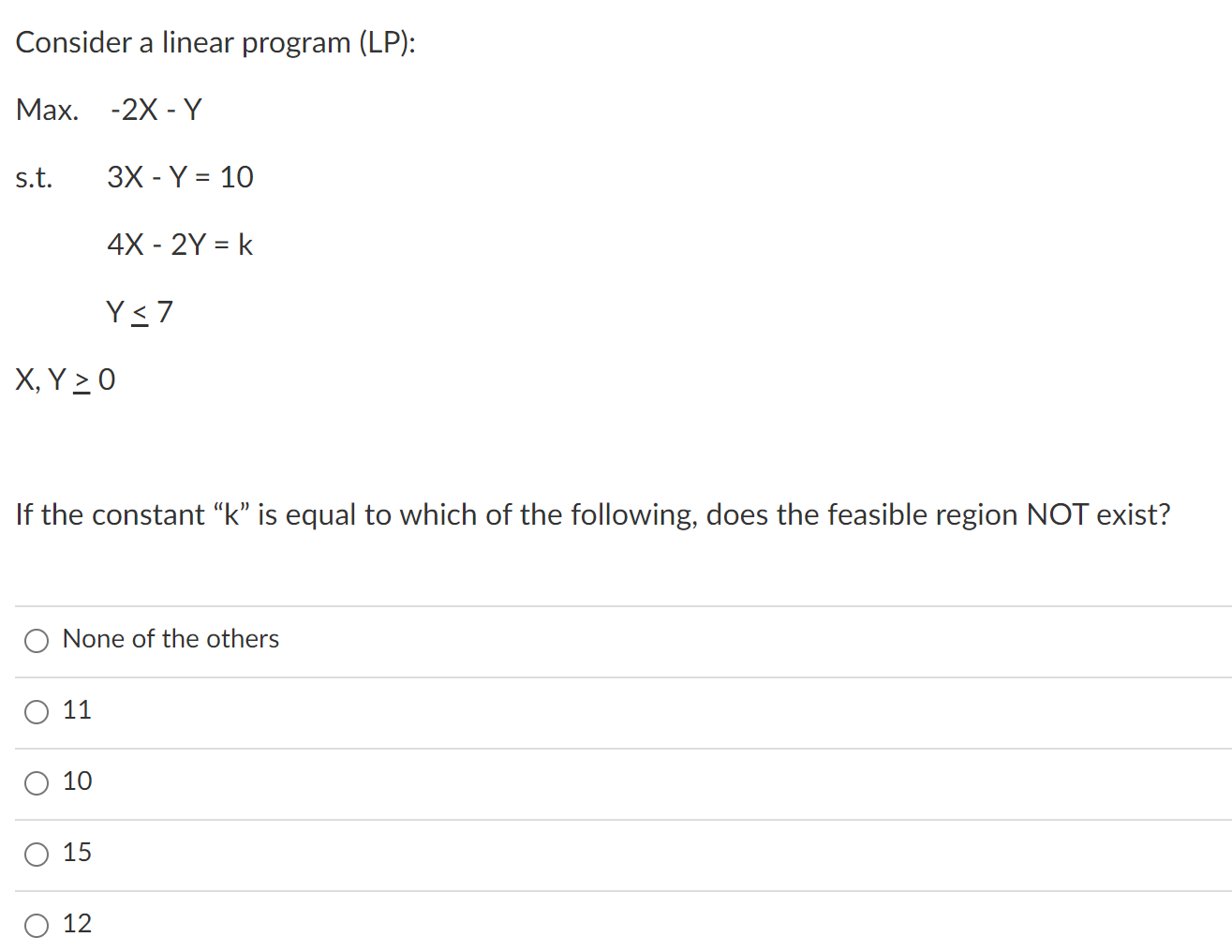 Solved Consider a linear program (LP): Max. s.t. | Chegg.com