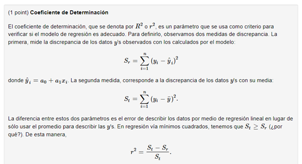 Solved Please use Matlab The coefficient of determination, | Chegg.com