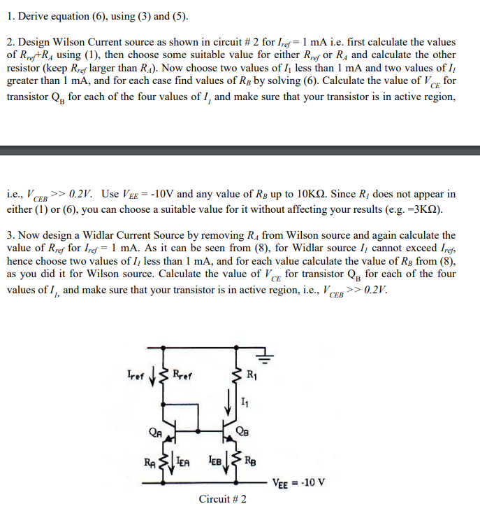 Solved From Circuit 1 From Circuit 2 Rref 12 Ef Qa Qb Qc Rb