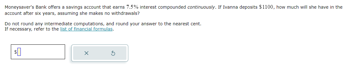 Solved Moneysaver's Bank offers a savings account that earns | Chegg.com