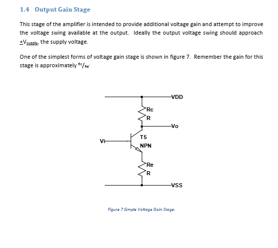1.1 The Differential Input Stage The basic | Chegg.com