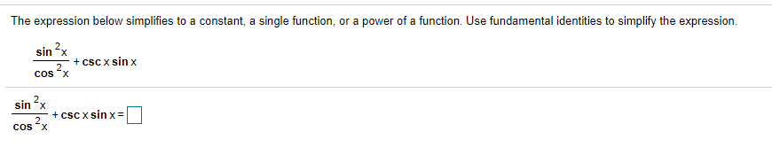 Solved The expression below simplifies to a constant, a | Chegg.com