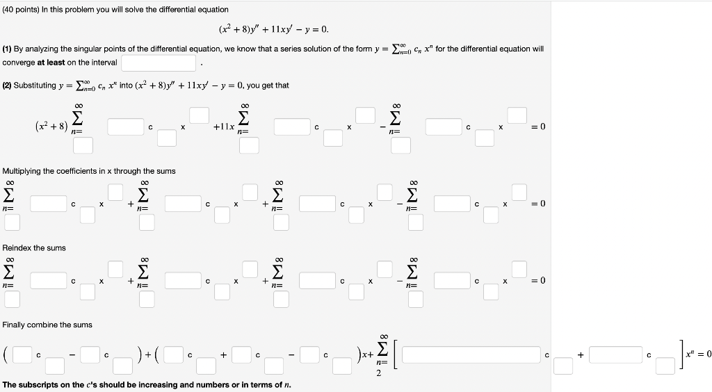 Solved (40 points) In this problem you will solve the | Chegg.com