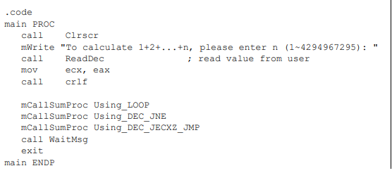 Solved 4. Copy the assembly programming code below. Complete | Chegg.com