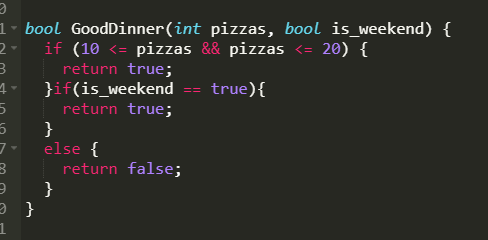 Solved 5. GoodDinner which takes two inputs: the number of | Chegg.com