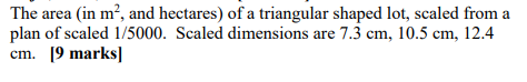 Solved For the following, determine the ground area in the | Chegg.com