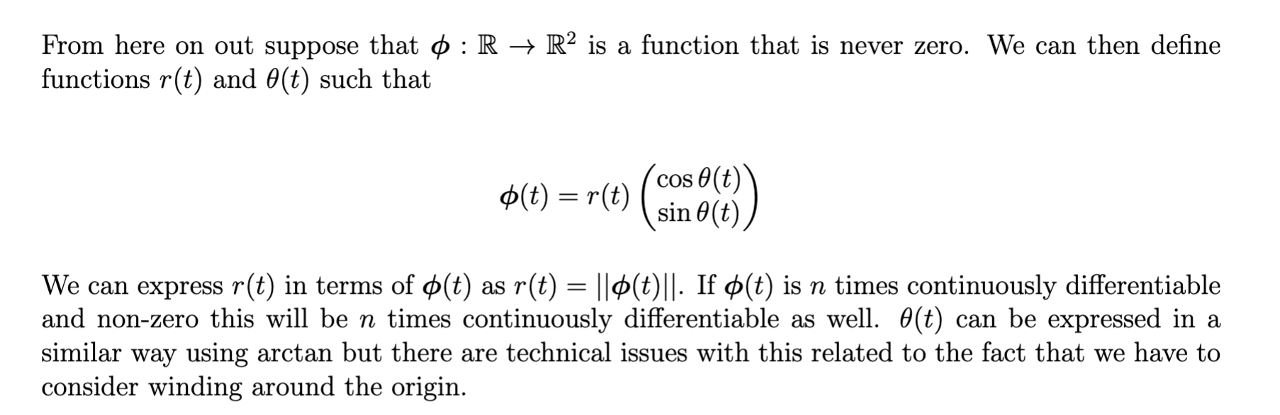 Solved From here on out suppose that 0 : R + R2 is a | Chegg.com