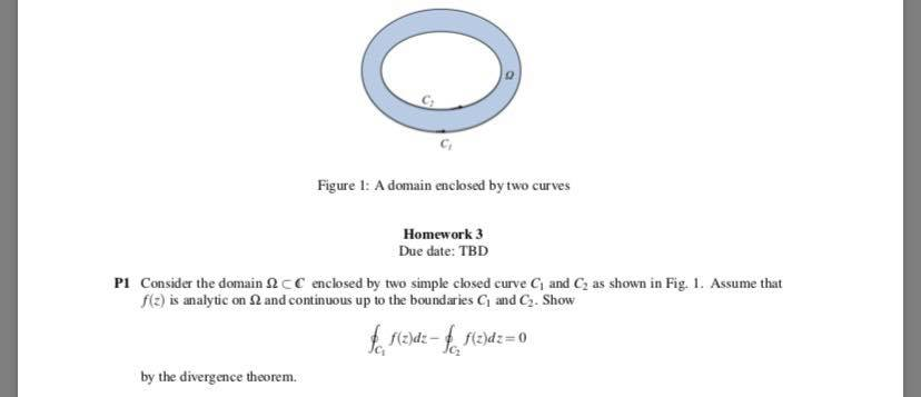 Solved Ci Figure 1: A domain enclosed by two curves Homework | Chegg.com
