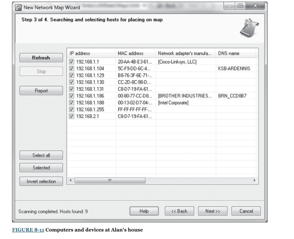 Solved Network mapping software enables you to generate a | Chegg.com