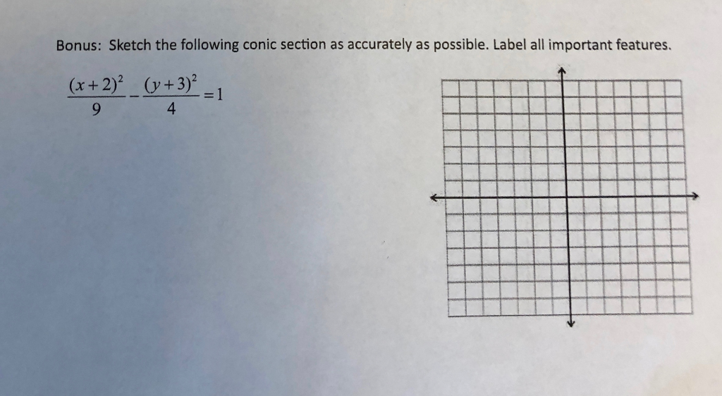 Solved Bonus: Sketch the following conic section as | Chegg.com