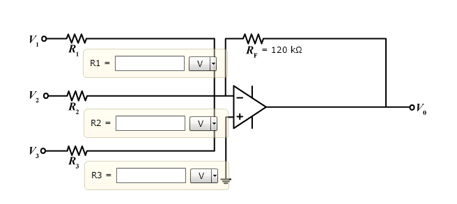 Solved 1. Design a difference amplifier shown in the | Chegg.com