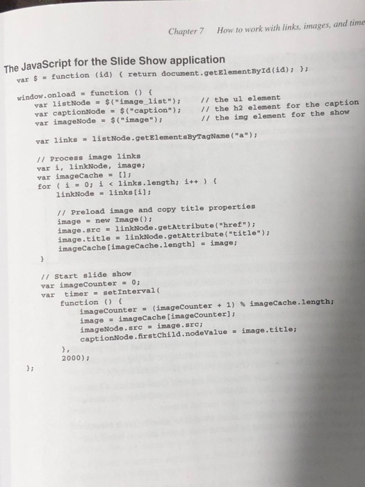Exercise 8-2 Use different event methods for the | Chegg.com
