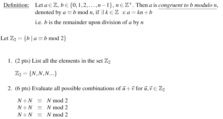Solved Let aE Z, be {0,1,2,.,n-1}, neZ+. Then a is congruent | Chegg.com