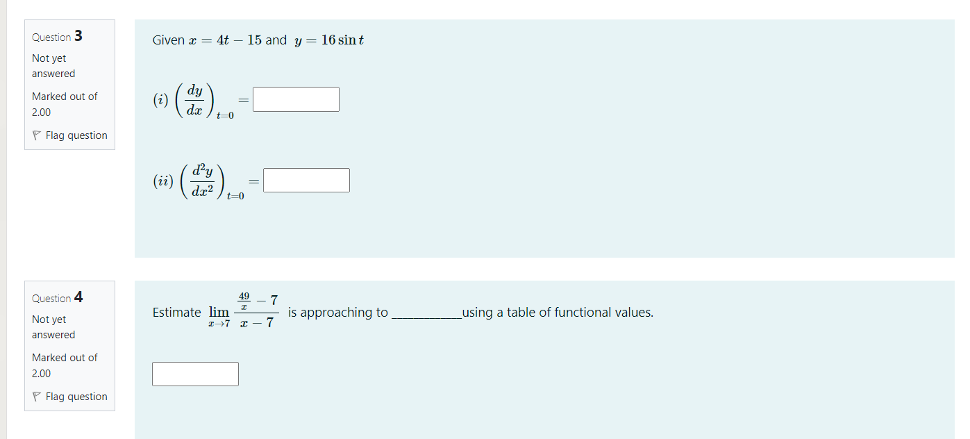 Solved Question 3 Not yet answered Marked out of 2.00 Flag | Chegg.com