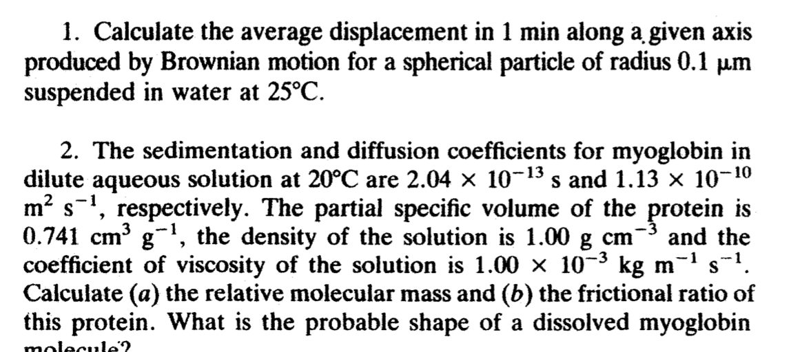 Solved 1. Calculate the average displacement in 1 min along | Chegg.com