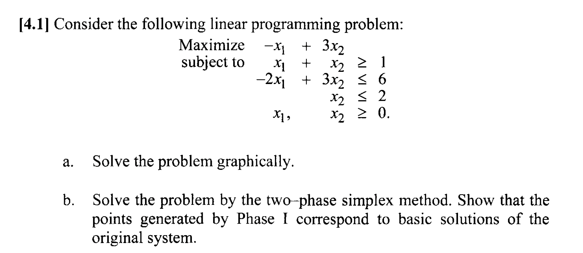 41 Consider The Following Linear Programming 