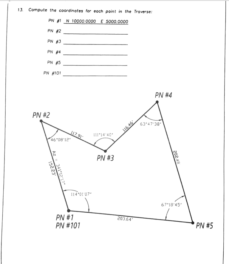 Solved How do I find the interior angle of PN #3 also? | Chegg.com