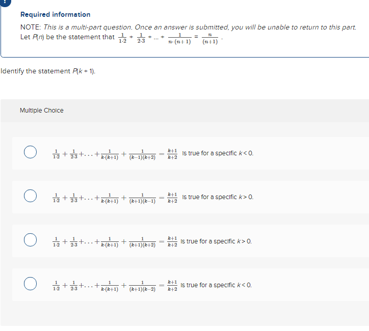 Solved Required information NOTE: This is a multi-part | Chegg.com