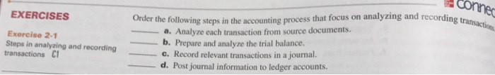 Solved Steps in analyzing and recording transactions C1 | Chegg.com