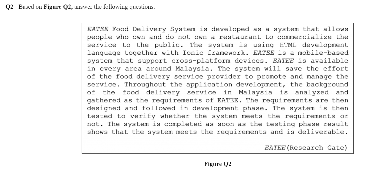 Solved Q2 Based on Figure Q2, answer the following | Chegg.com