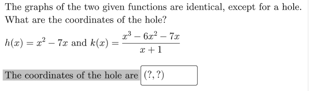 Solved The graphs of the two given functions are identical, | Chegg.com