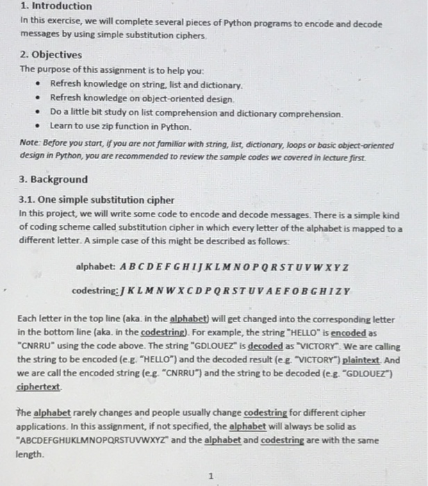 Solved PYTHON Its just one | Chegg.com