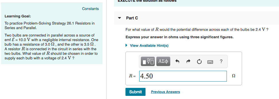 Solved Constants Learning Goal: Part C To practice | Chegg.com