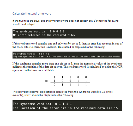 Solved Develop a Single Error Correcting (SEC) Code in the | Chegg.com