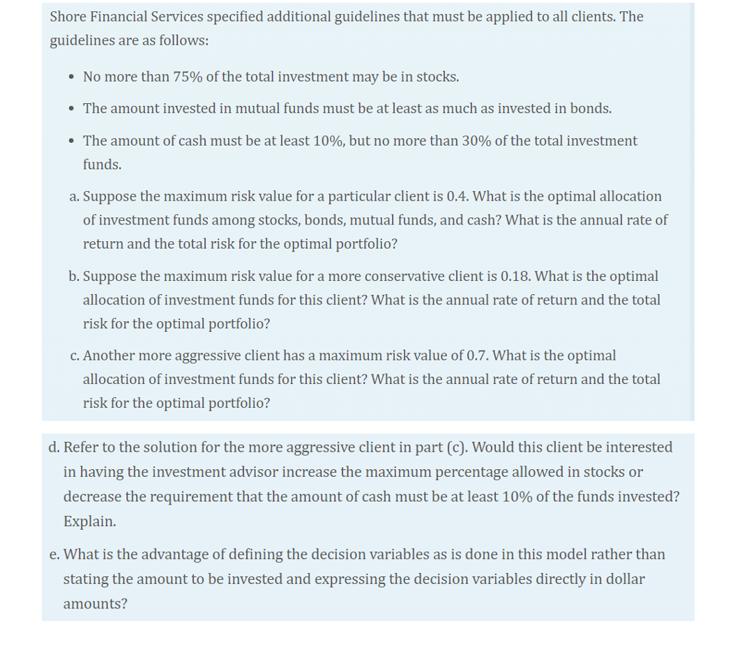 Solved Format: Answer these questions using an Excel | Chegg.com