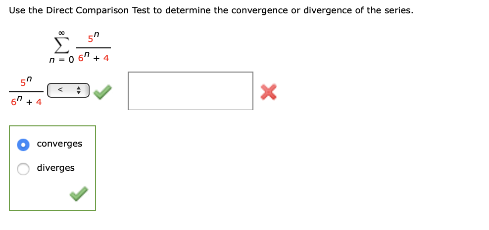 Solved Use the Comparison Test to determine whether the | Chegg.com