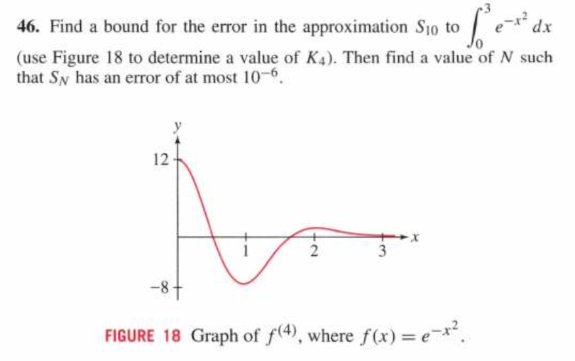 Solved 46. Find a bound for the error in the approximation | Chegg.com