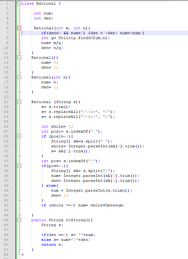 We want to build a constructor for class Rational | Chegg.com