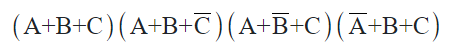 Solved Simplify the following POS equation in POS form only. | Chegg.com