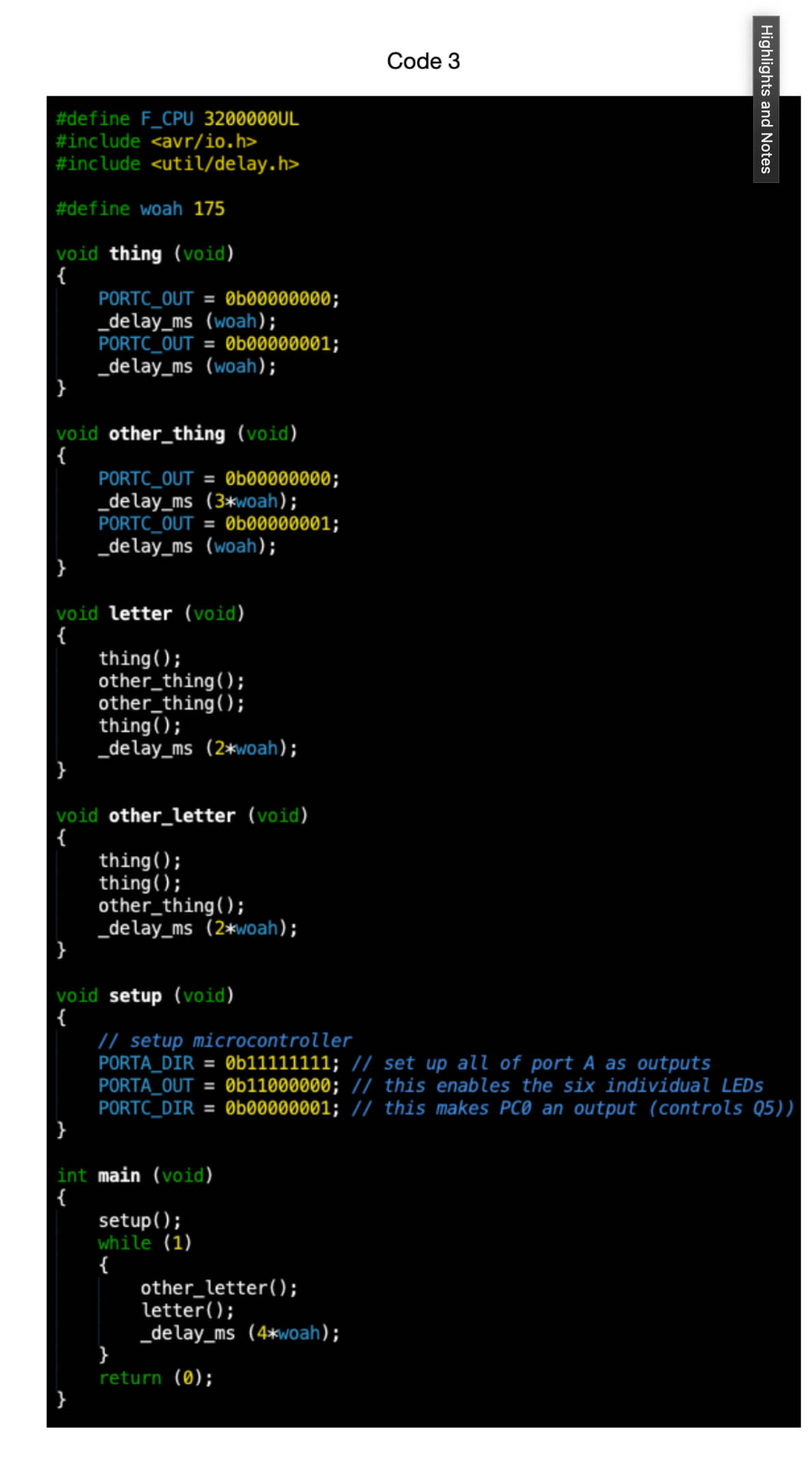 Solved Based in the attached code, which Morse letter does | Chegg.com