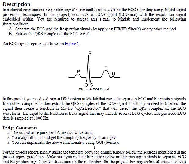 Solved Description In a clinical environment, respiration | Chegg.com
