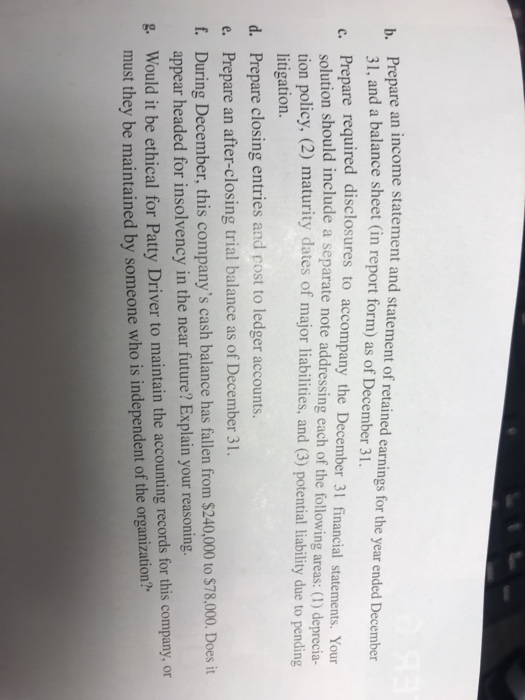 Solved COMPREHENSIVE ACCOUNTING CYCLE PROBLEM 1, Year 1. | Chegg.com